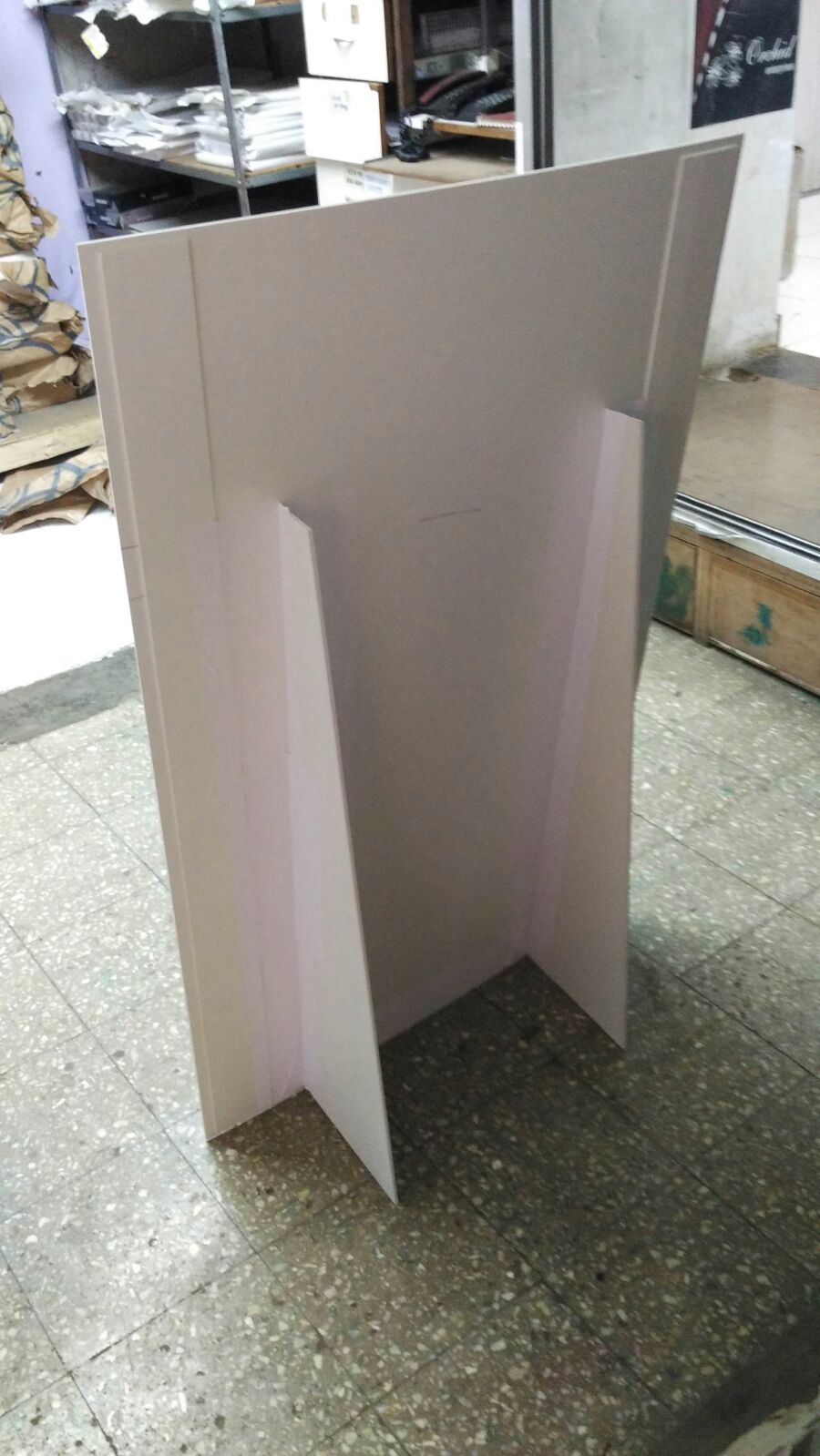 Shape-Cut Standee for a Corporate Marketing Activity