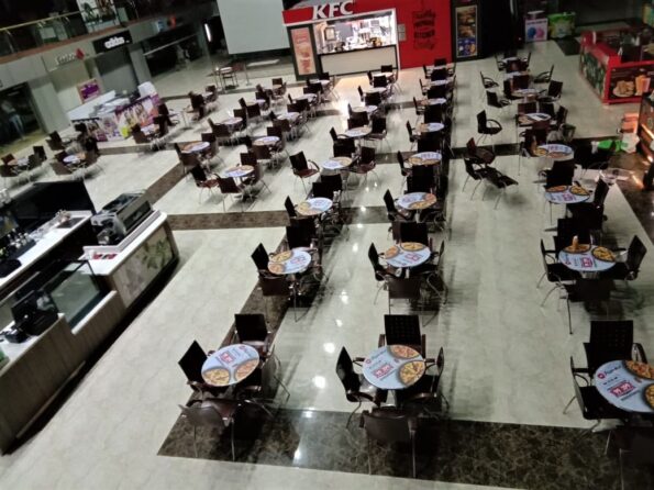 Print on Table Tops. an Eye-Catching Advertising Vertical.