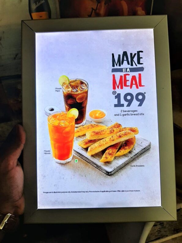 LED Clip-on Boards. Highlight product posters. Easily replace the same.