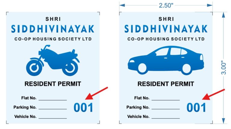 Society Parking Stickers for Vehicle Identification & Security