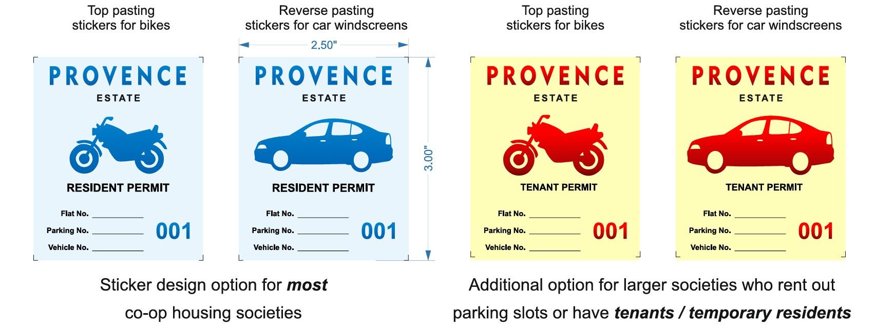 Vehicle Parking Stickers – Orchid Digitals