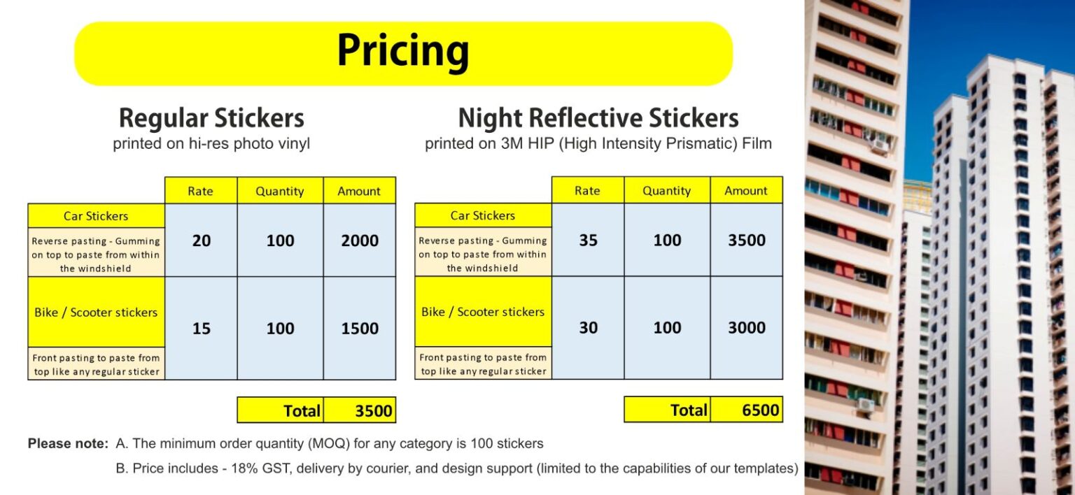 Vehicle Parking Stickers – Orchid Digitals